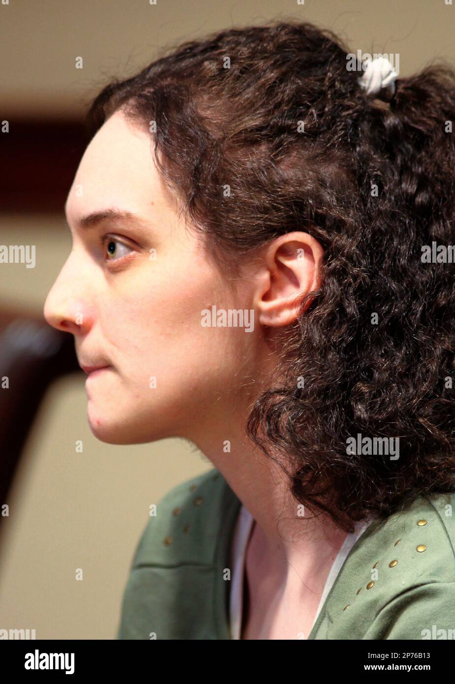 In an April 6, 2011 photo, Jill Hull listens to the defense’s opening ...