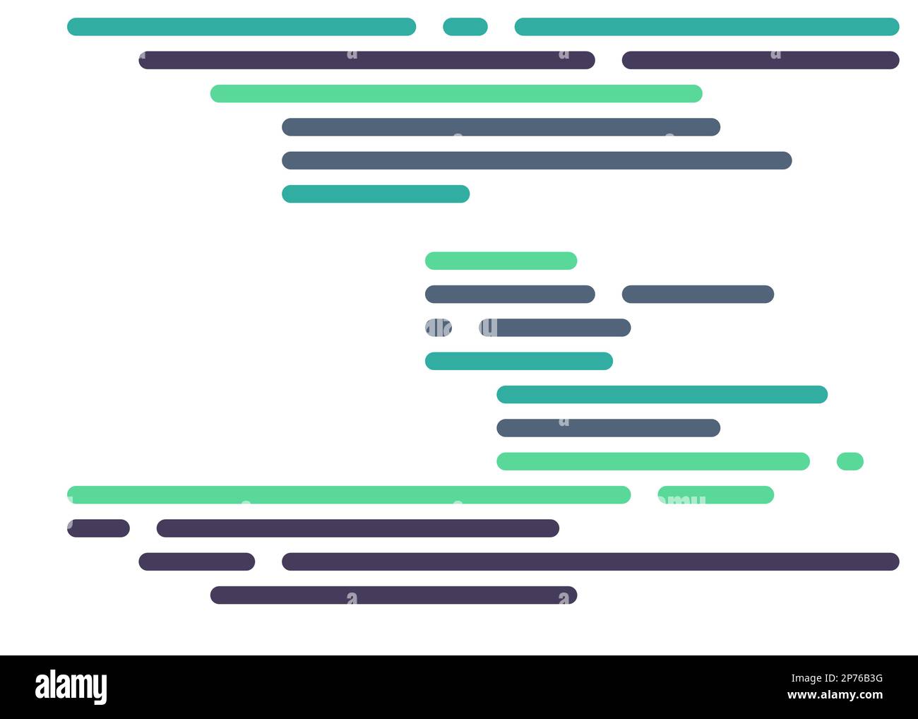 Cartoon coding simulated lines vector illustration Stock Vector Image ...