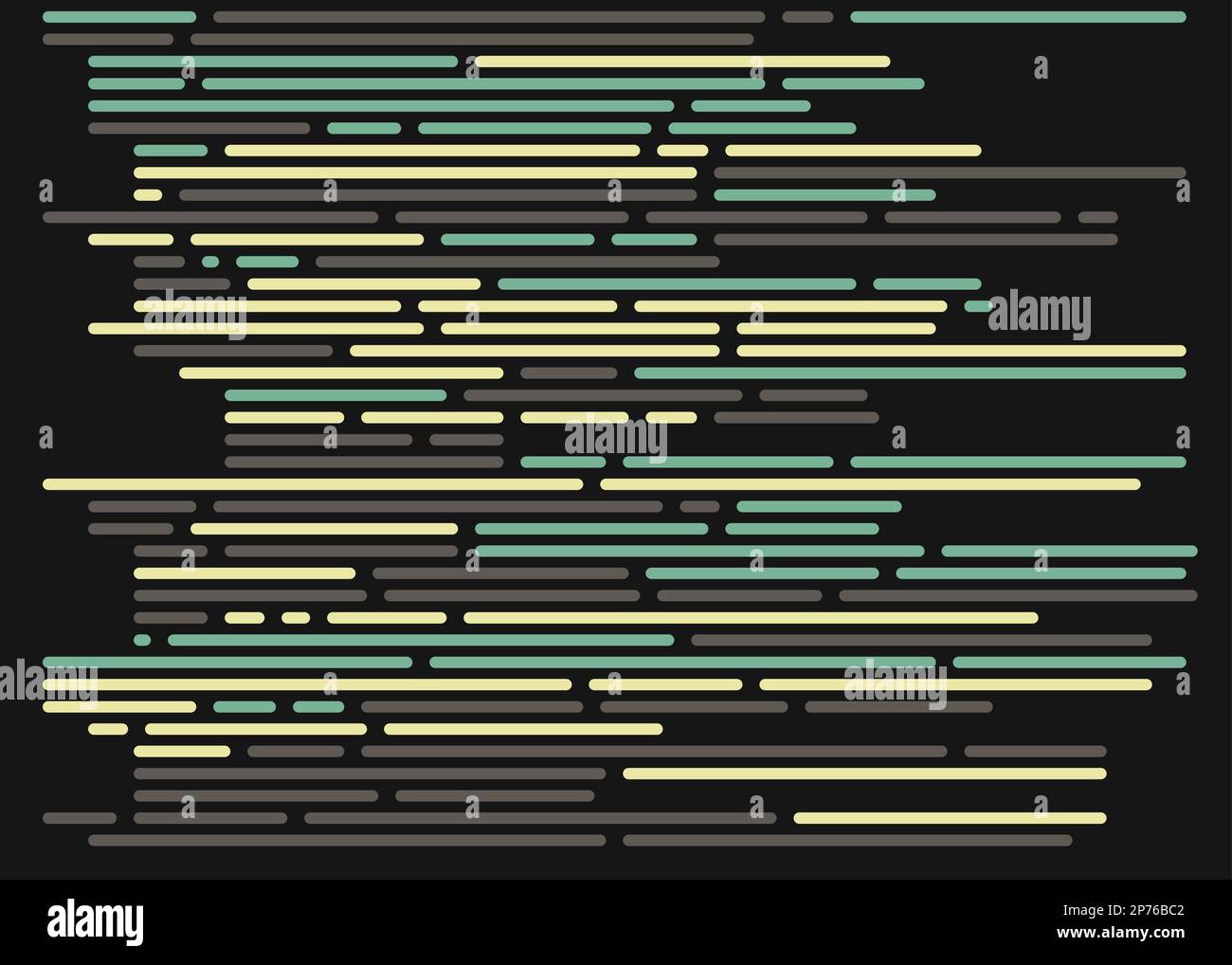 Cartoon coding simulated lines vector illustration Stock Vector Image ...