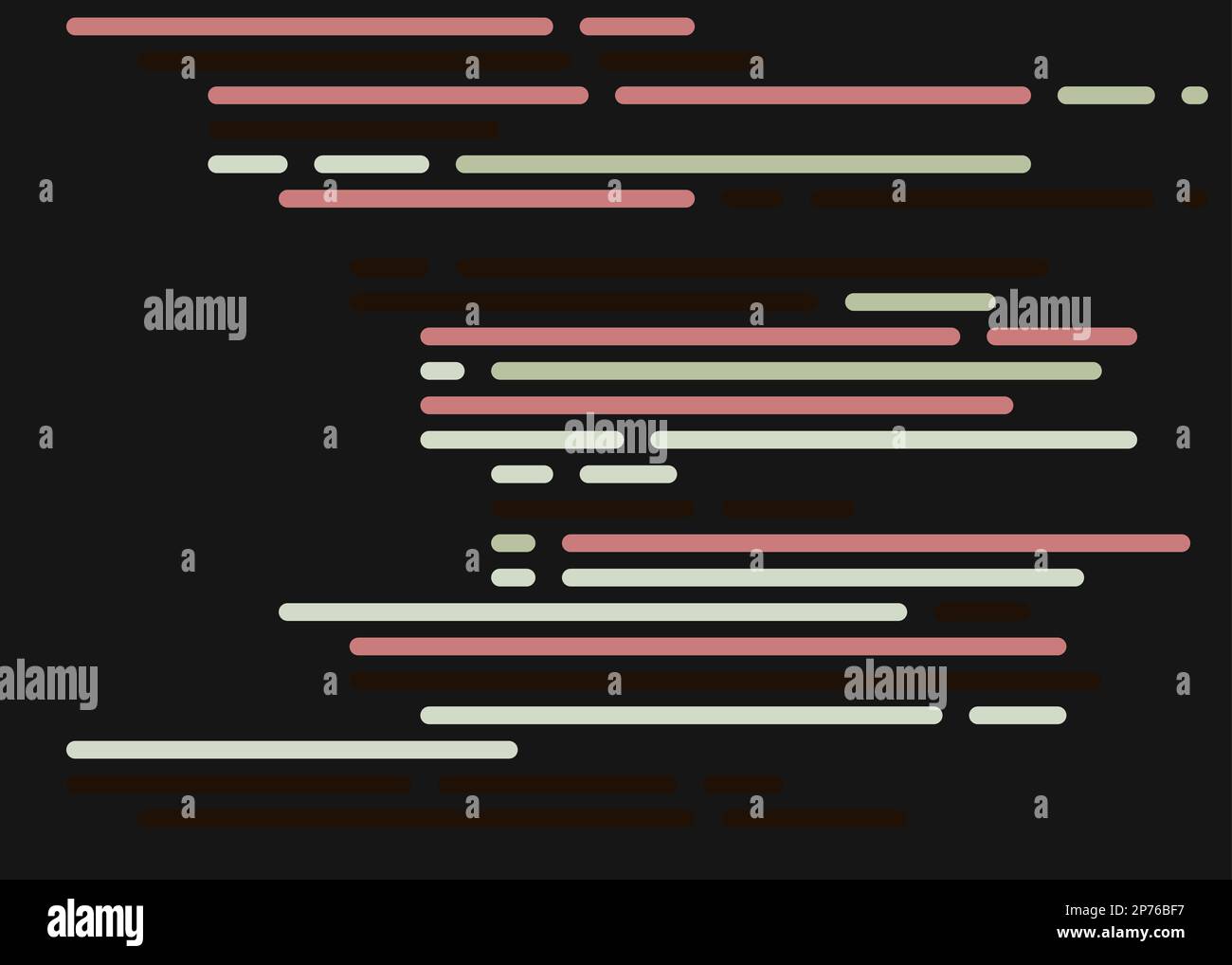 Cartoon coding simulated lines vector illustration Stock Vector Image ...