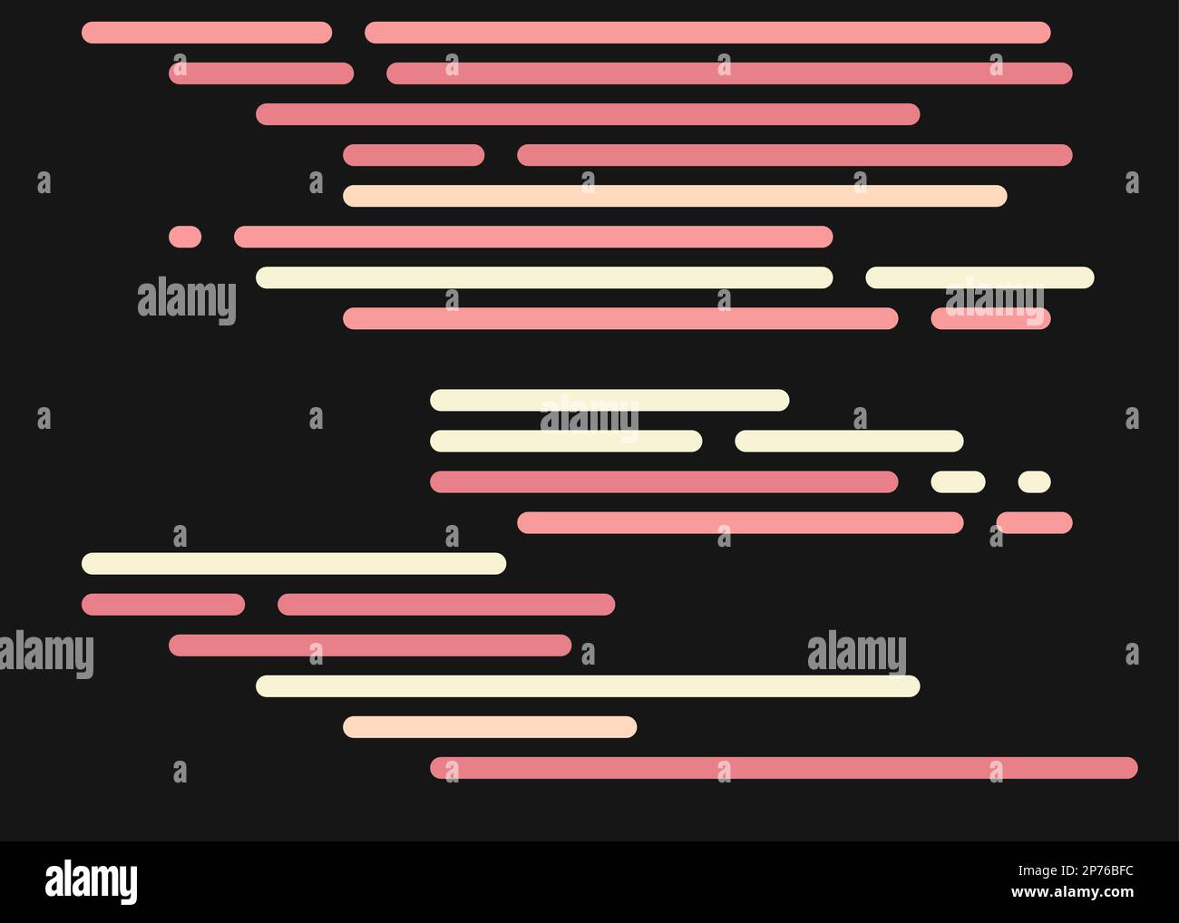 Cartoon coding simulated lines vector illustration Stock Vector Image ...