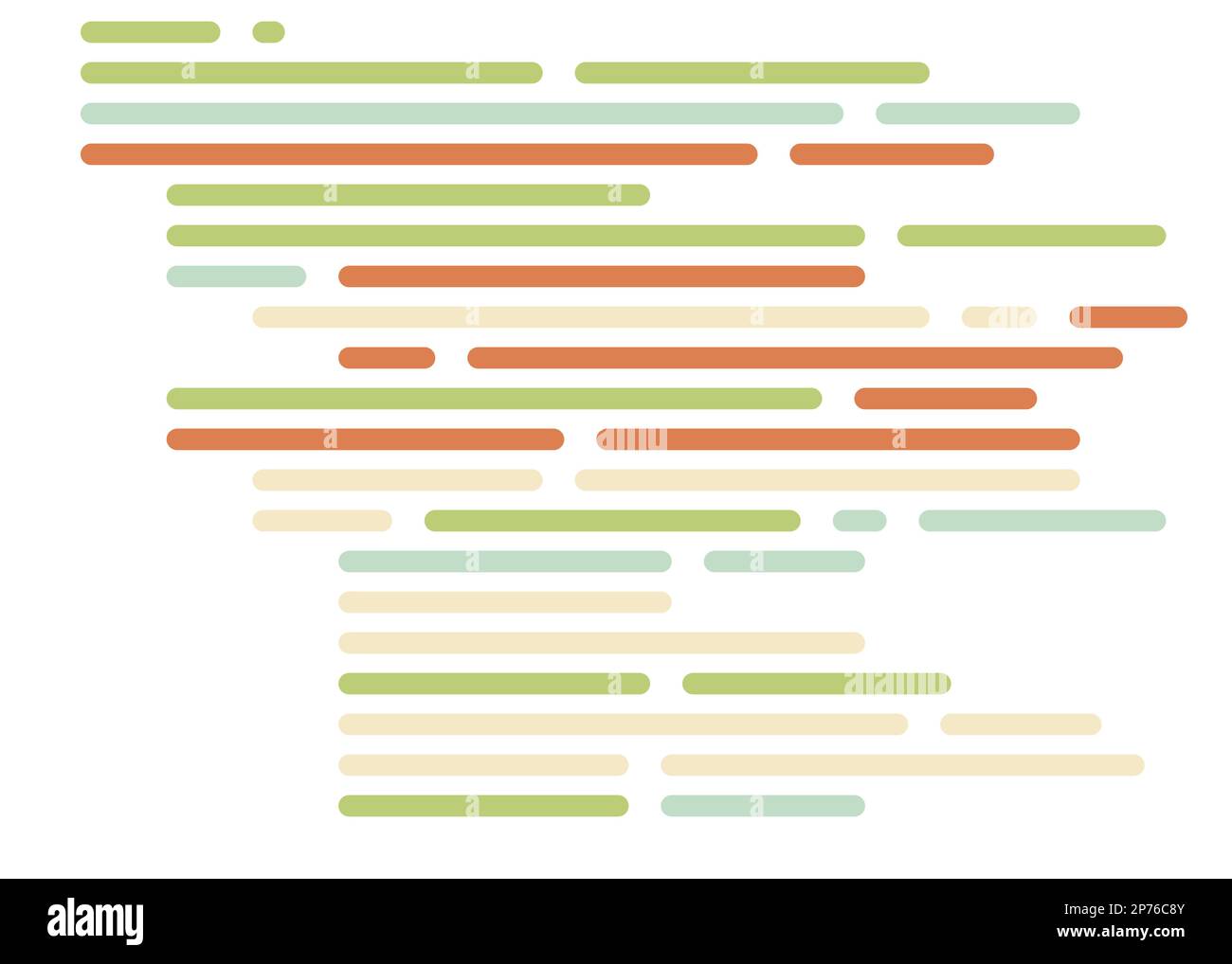 Cartoon coding simulated lines vector illustration Stock Vector Image ...