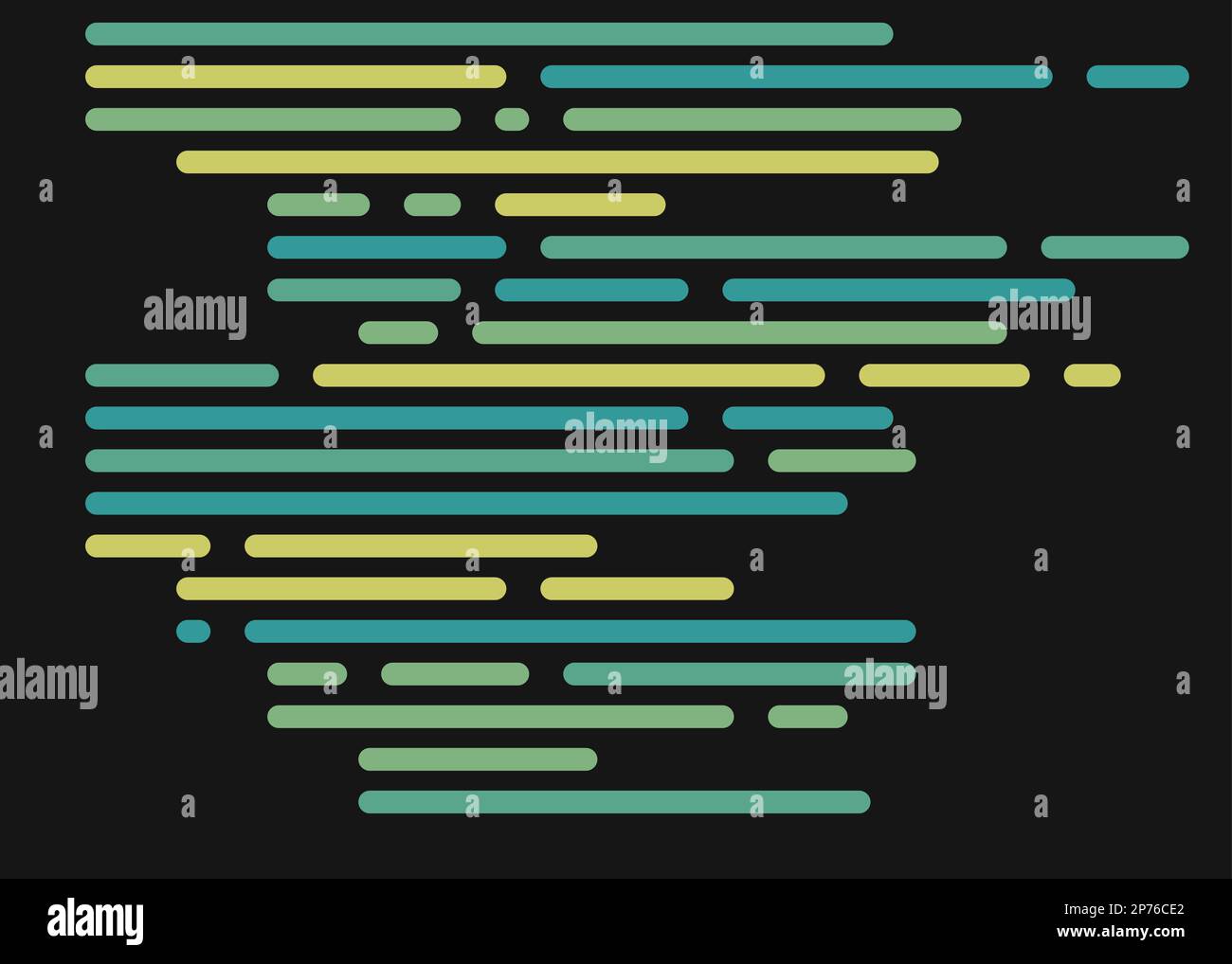 Cartoon coding simulated lines vector illustration Stock Vector Image ...