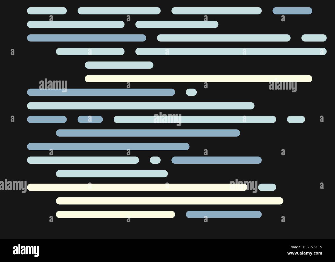 Cartoon coding simulated lines vector illustration Stock Vector Image ...