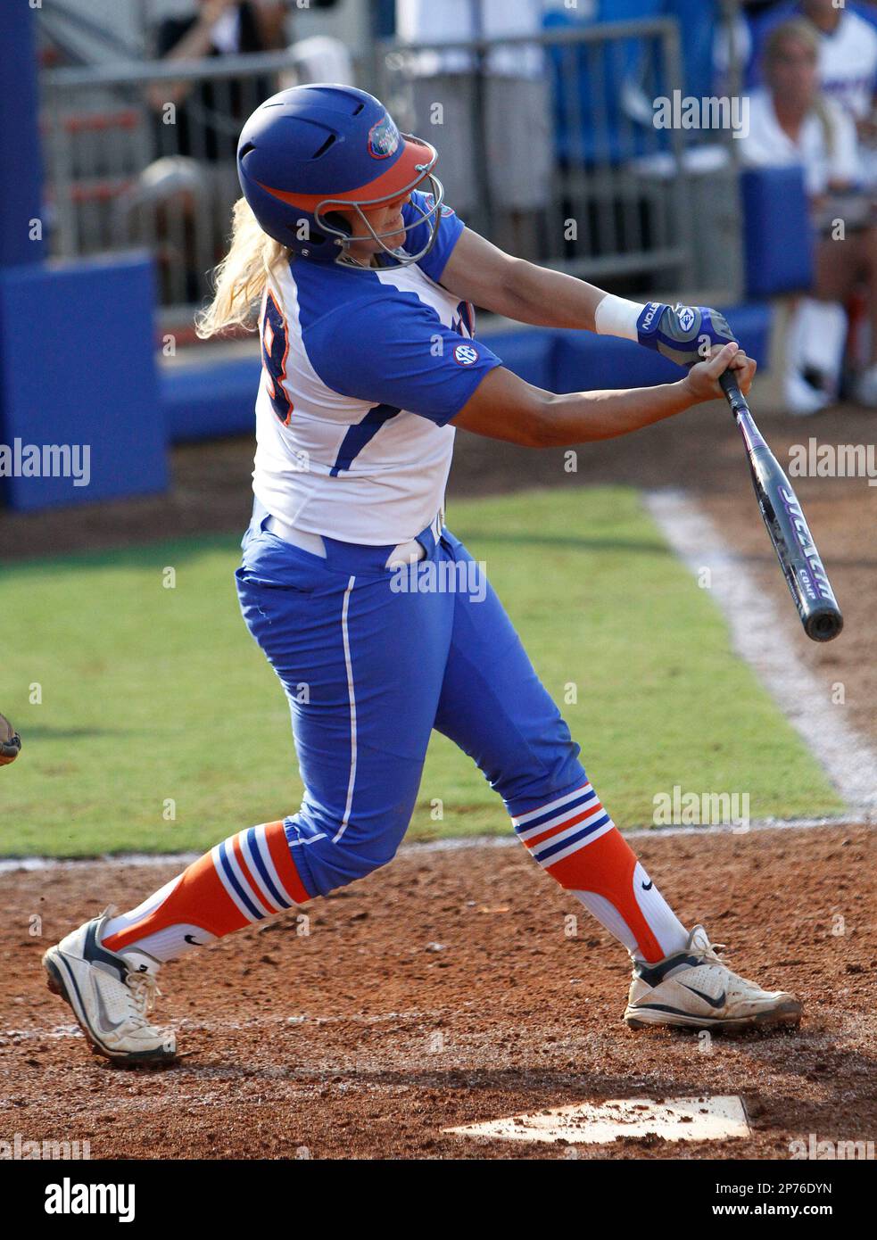 Floridas Tiffany Defelice Hits The Game Winning Rbi Against Oregon In