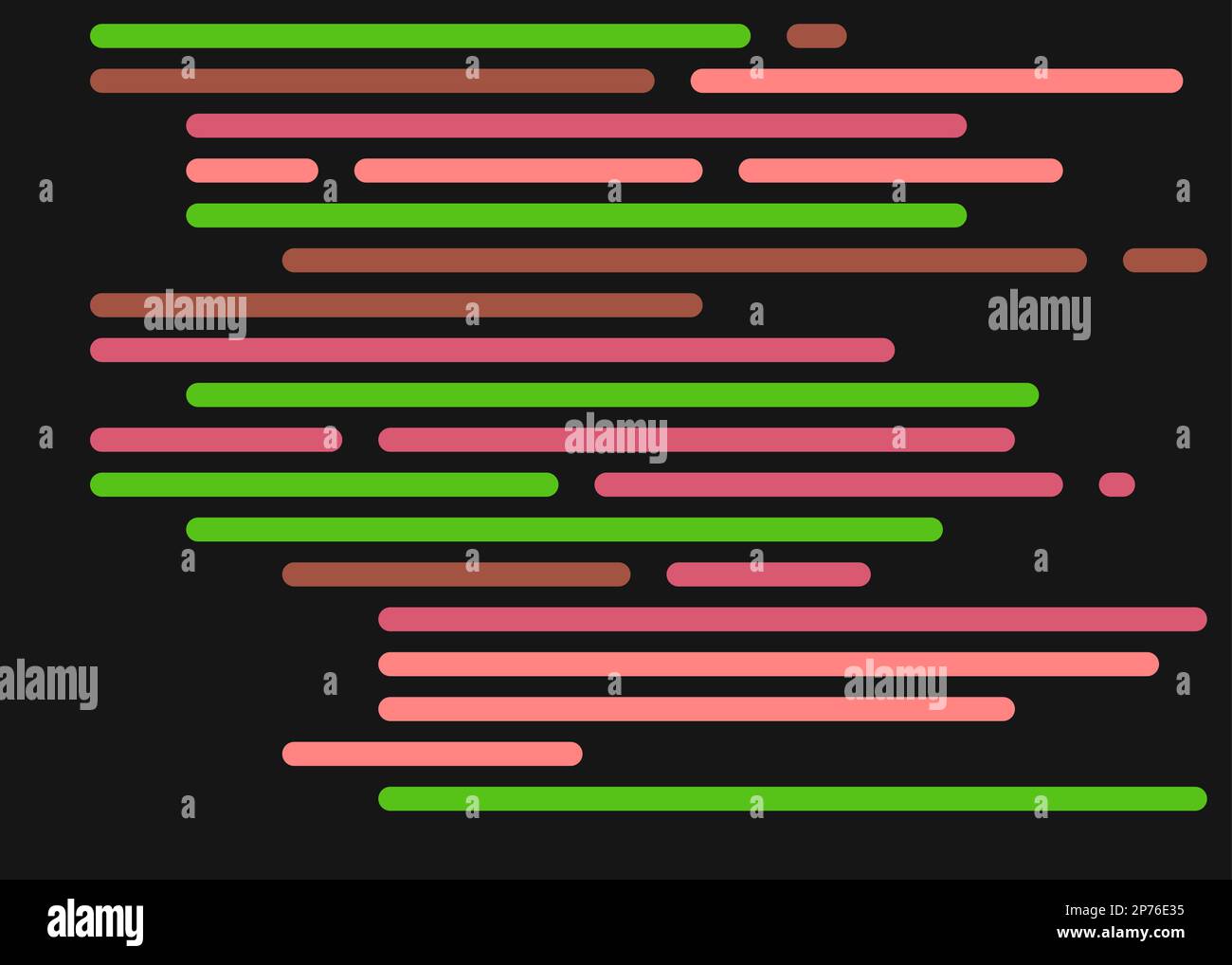 Cartoon coding simulated lines vector illustration Stock Vector Image ...