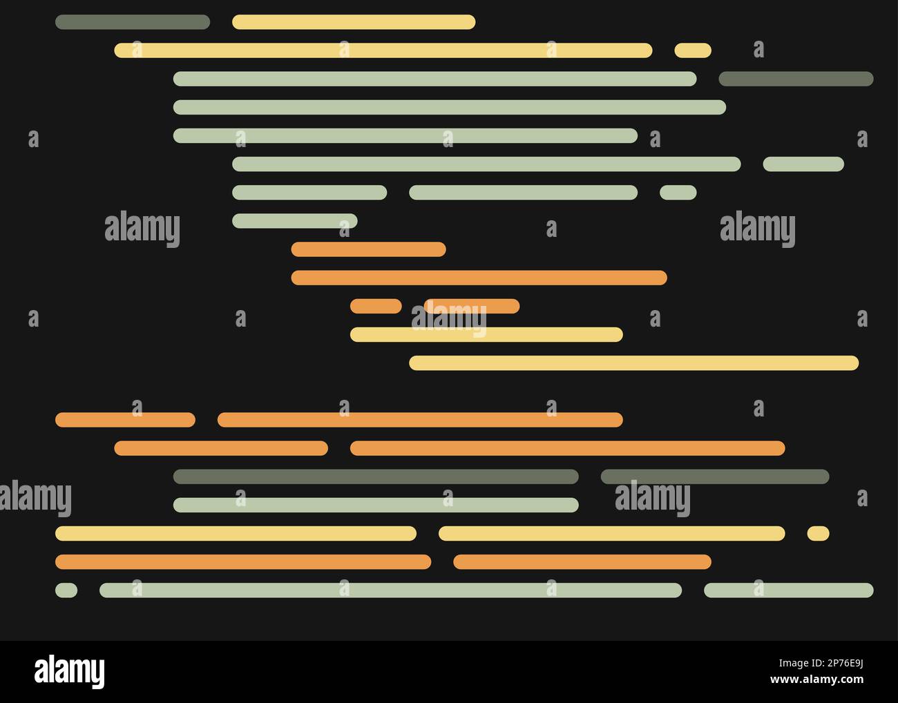 Cartoon coding simulated lines vector illustration Stock Vector Image ...