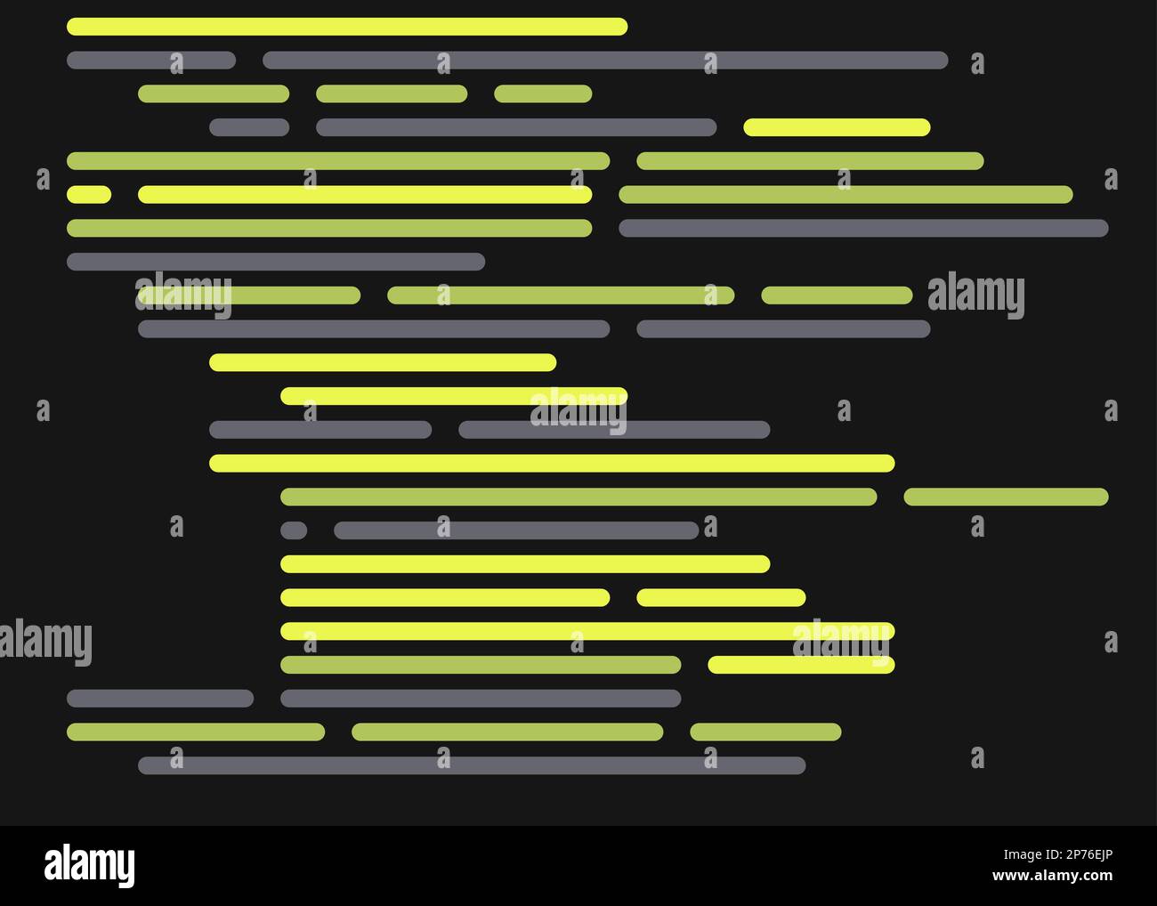 Cartoon coding simulated lines vector illustration Stock Vector Image ...
