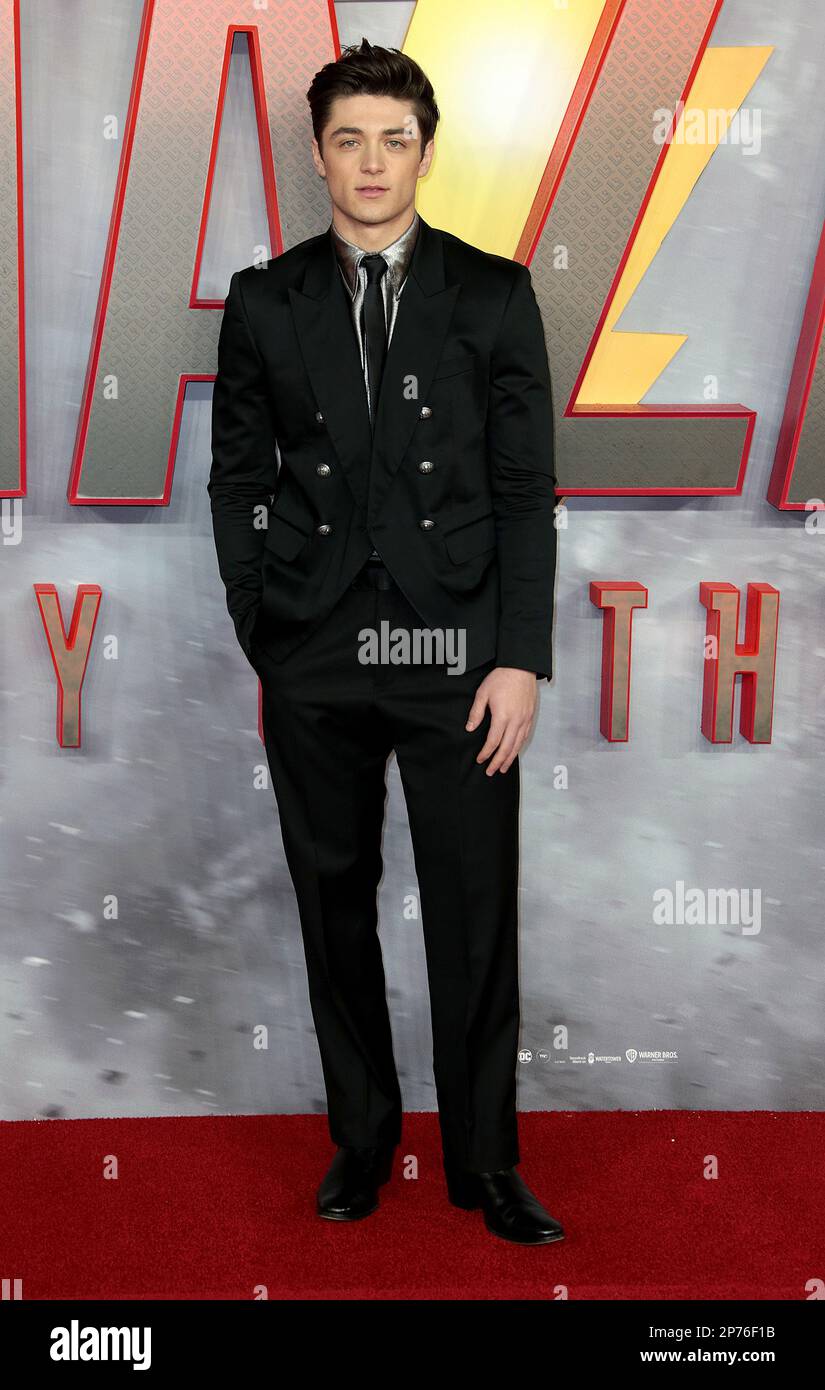 Mar 07, 2023 - London, England, UK - Asher Angel attending Shazam! Fury ...