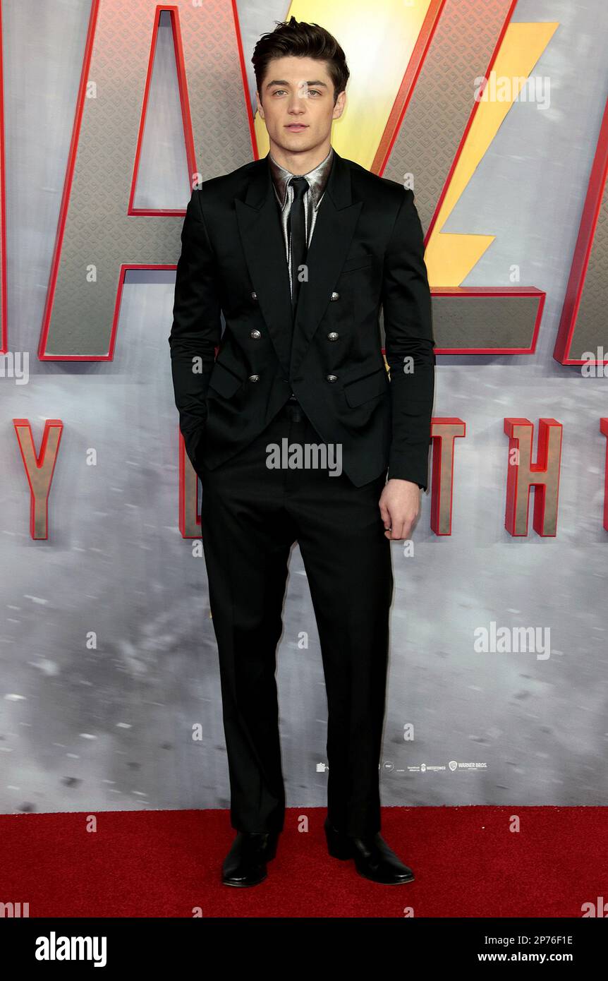 Mar 07, 2023 - London, England, UK - Asher Angel attending Shazam! Fury ...