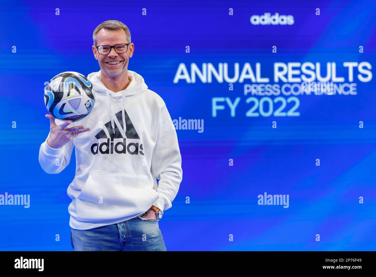 Herzogenaurach, Germany. 08th Mar, 2023. Harm Ohlmeyer, CFO of sporting ...