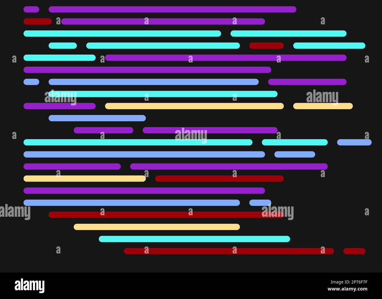 Cartoon coding simulated lines vector illustration Stock Vector Image ...