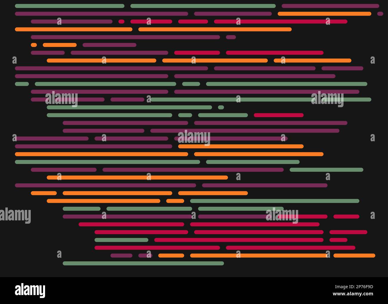 Cartoon coding simulated lines vector illustration Stock Vector Image ...