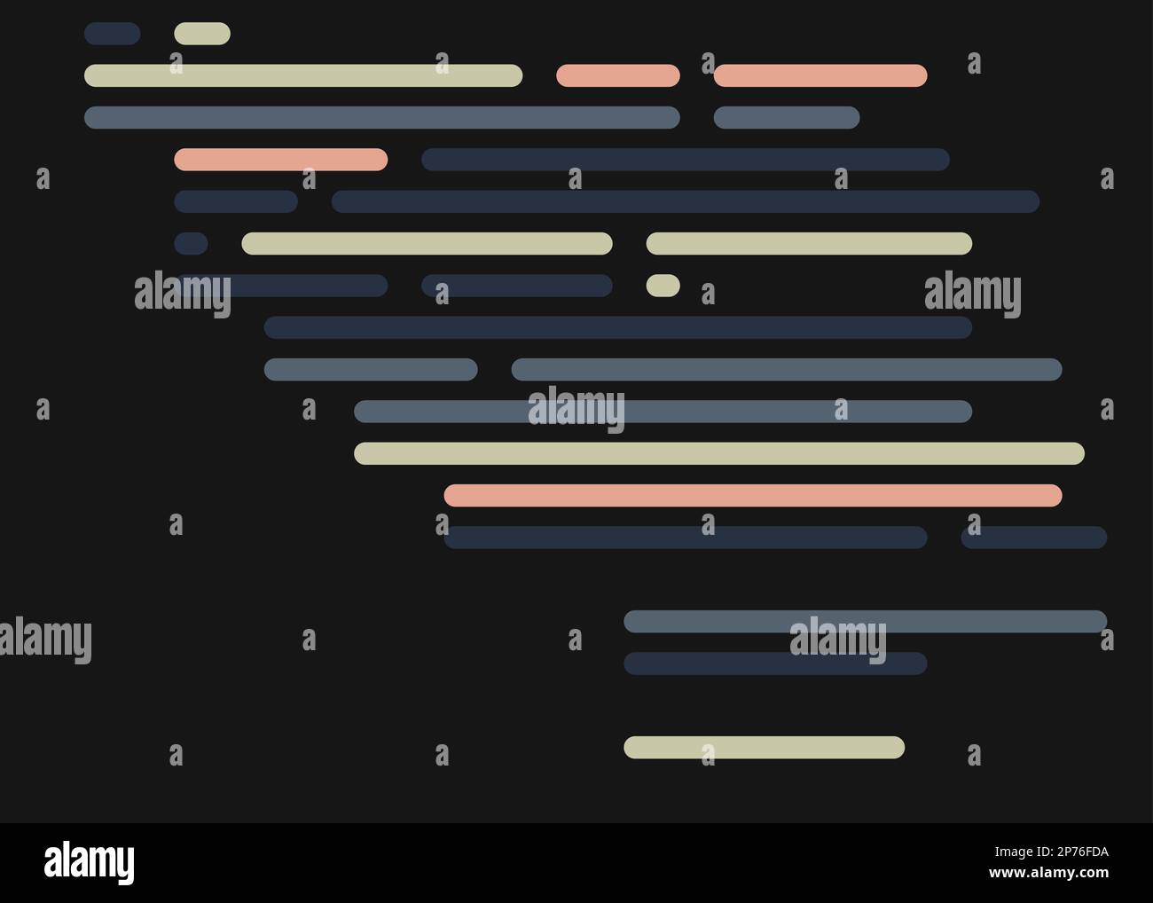 Cartoon coding simulated lines vector illustration Stock Vector Image ...