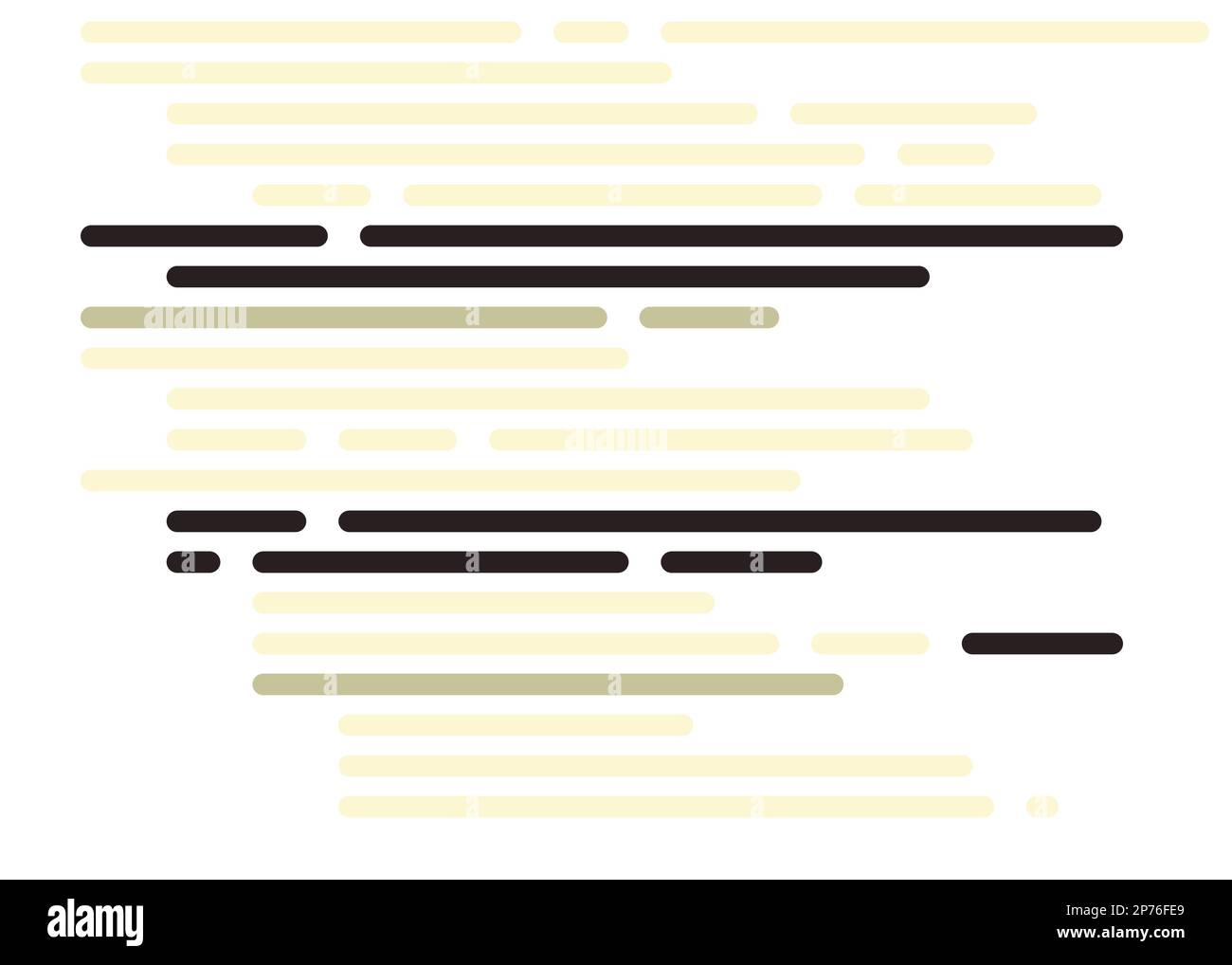 Cartoon coding simulated lines vector illustration Stock Vector Image ...