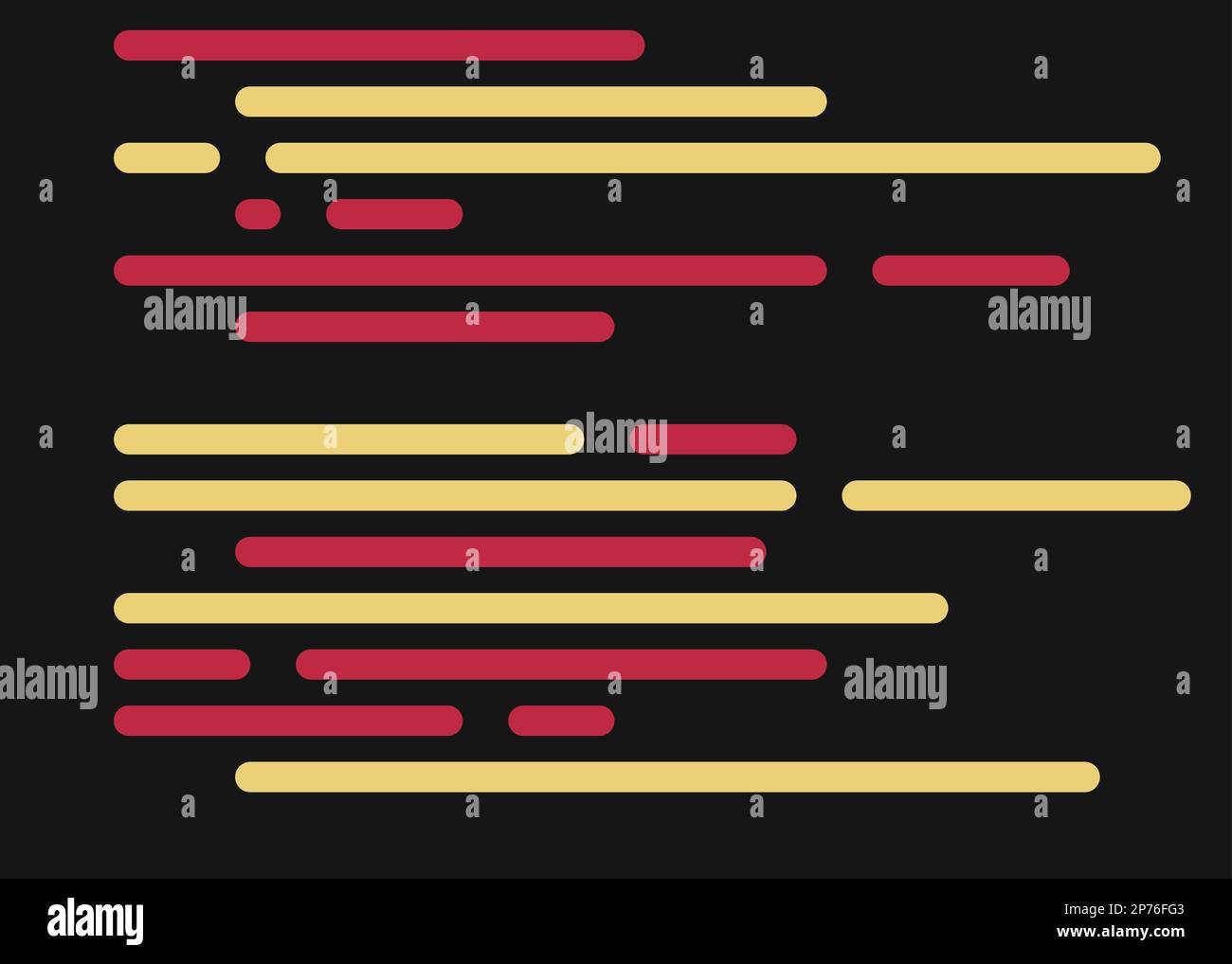 Cartoon coding simulated lines vector illustration Stock Vector Image ...