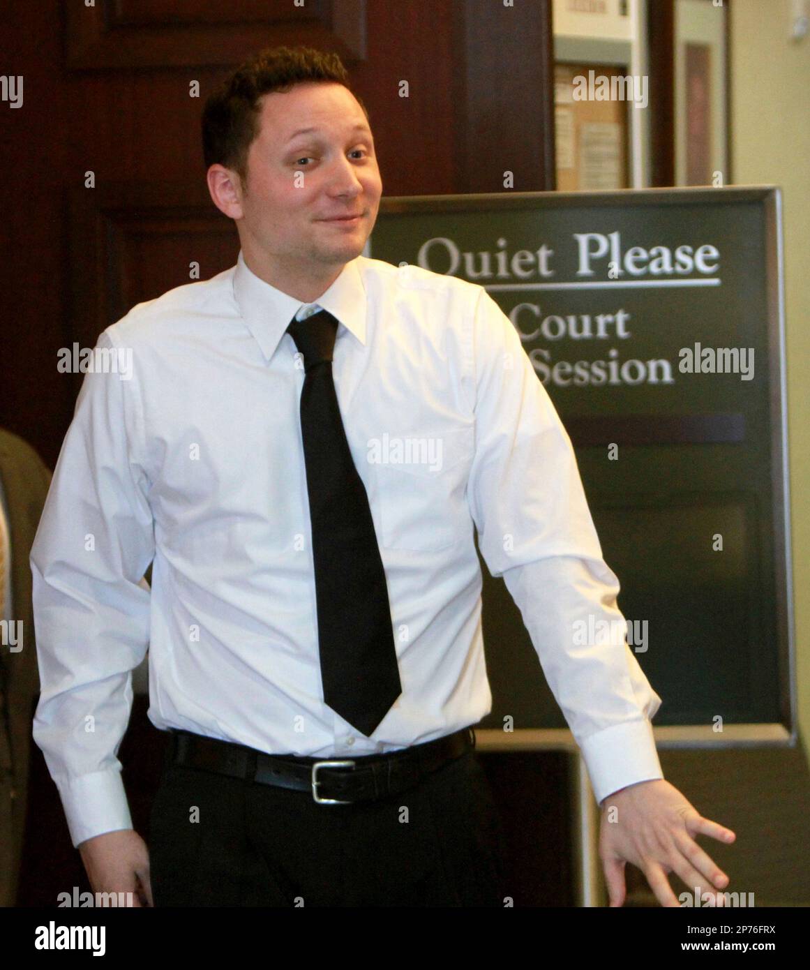 Tony Lazzaro, ex-boyfriend of Casey Anthony, leaves the courtroom at ...