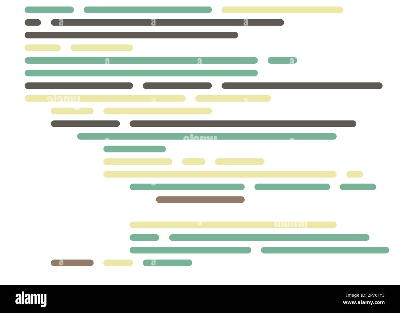 Cartoon coding simulated lines vector illustration Stock Vector Image ...