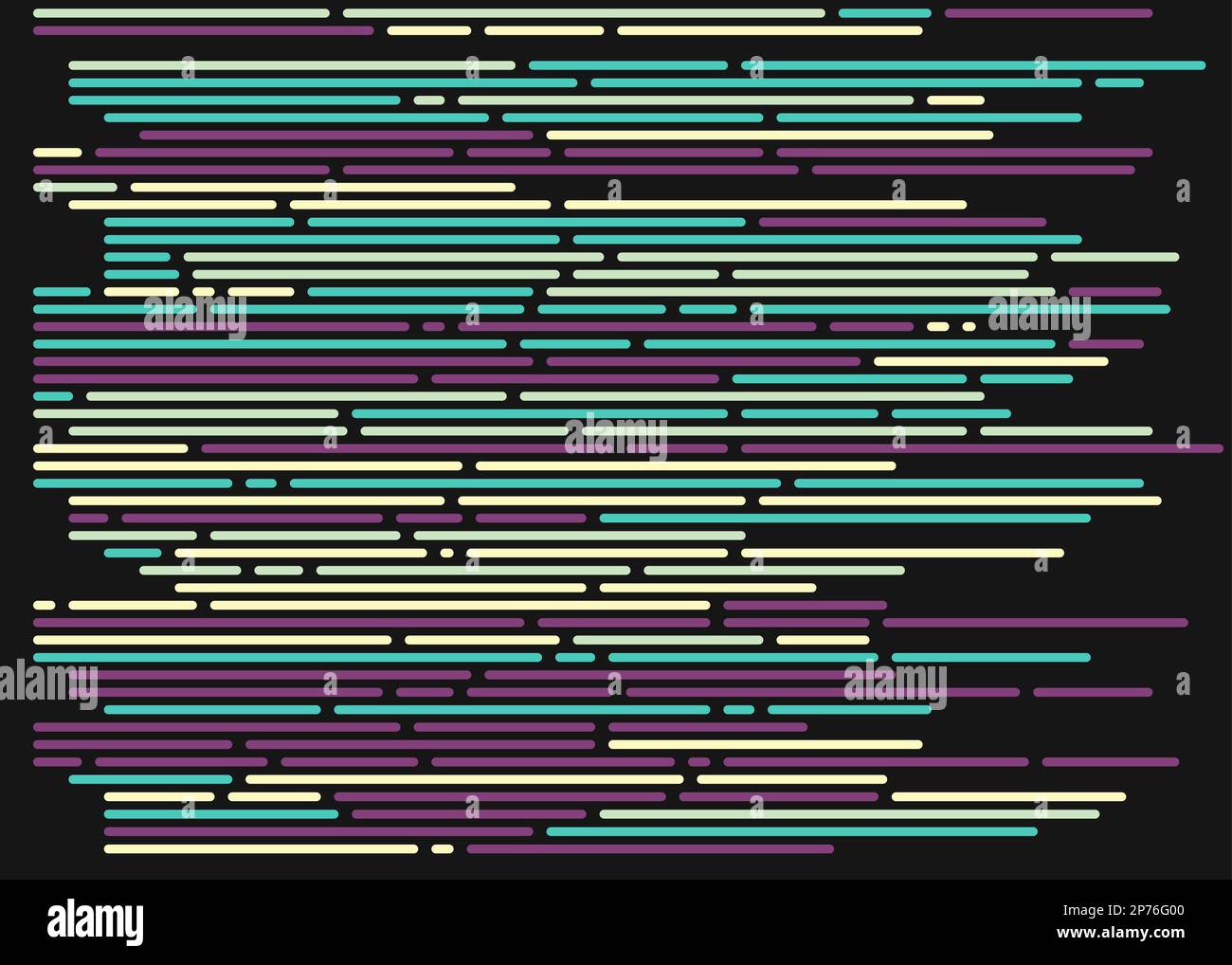 Cartoon coding simulated lines vector illustration Stock Vector Image ...
