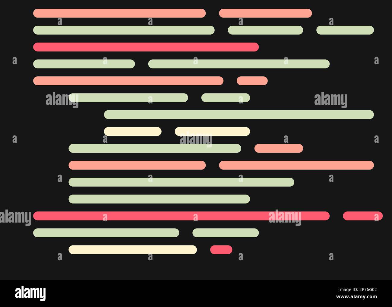 Cartoon coding simulated lines vector illustration Stock Vector Image ...