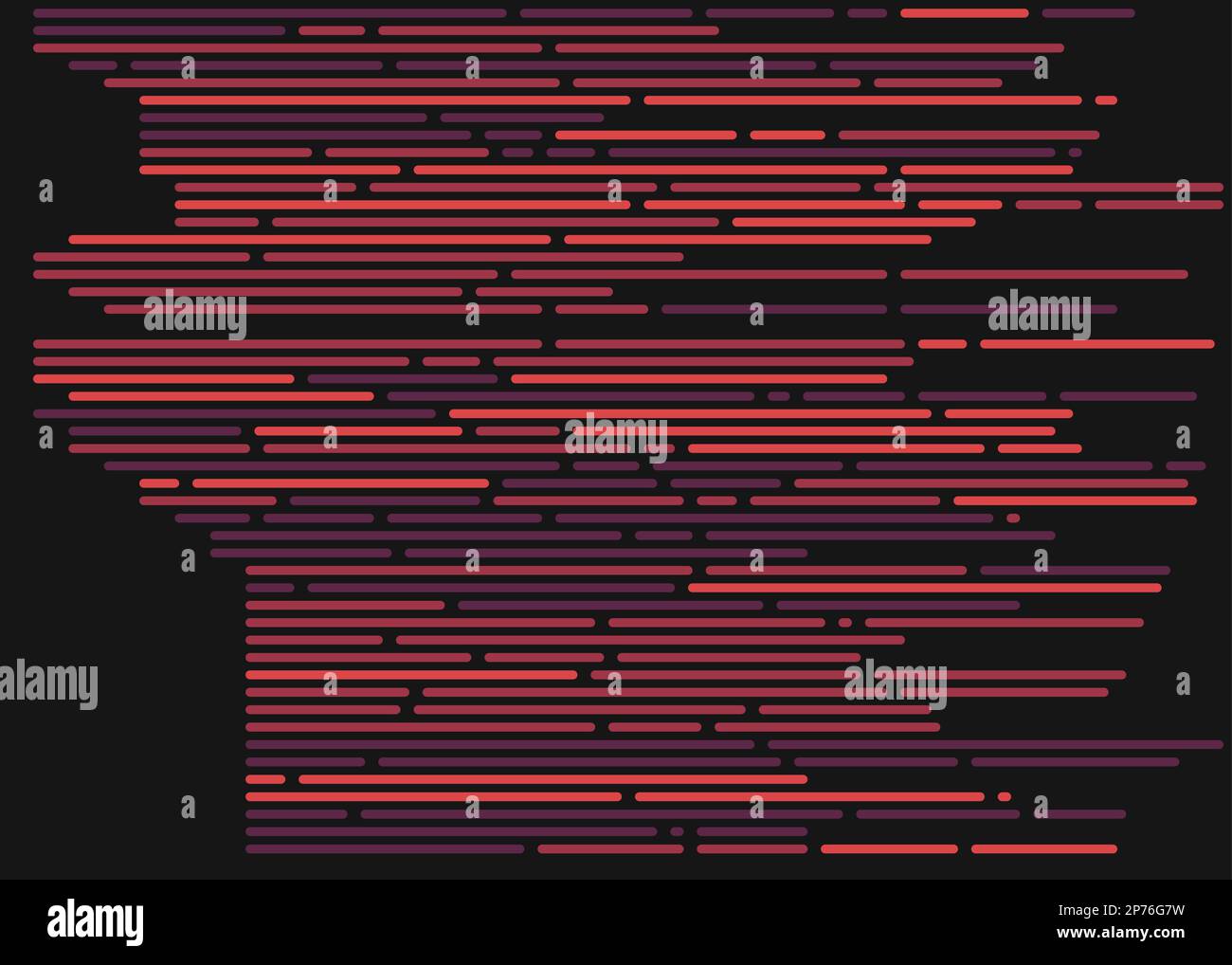Cartoon coding simulated lines vector illustration Stock Vector Image ...