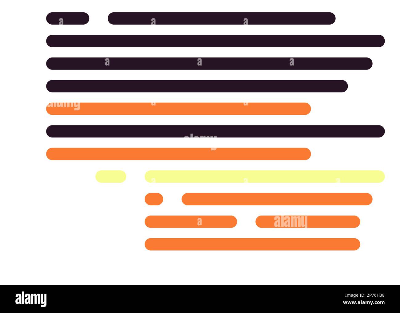 Cartoon coding simulated lines vector illustration Stock Vector Image ...