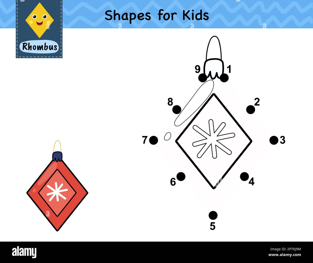Dot to dot game for kids. Connect the dots and draw a cute Christmas ...