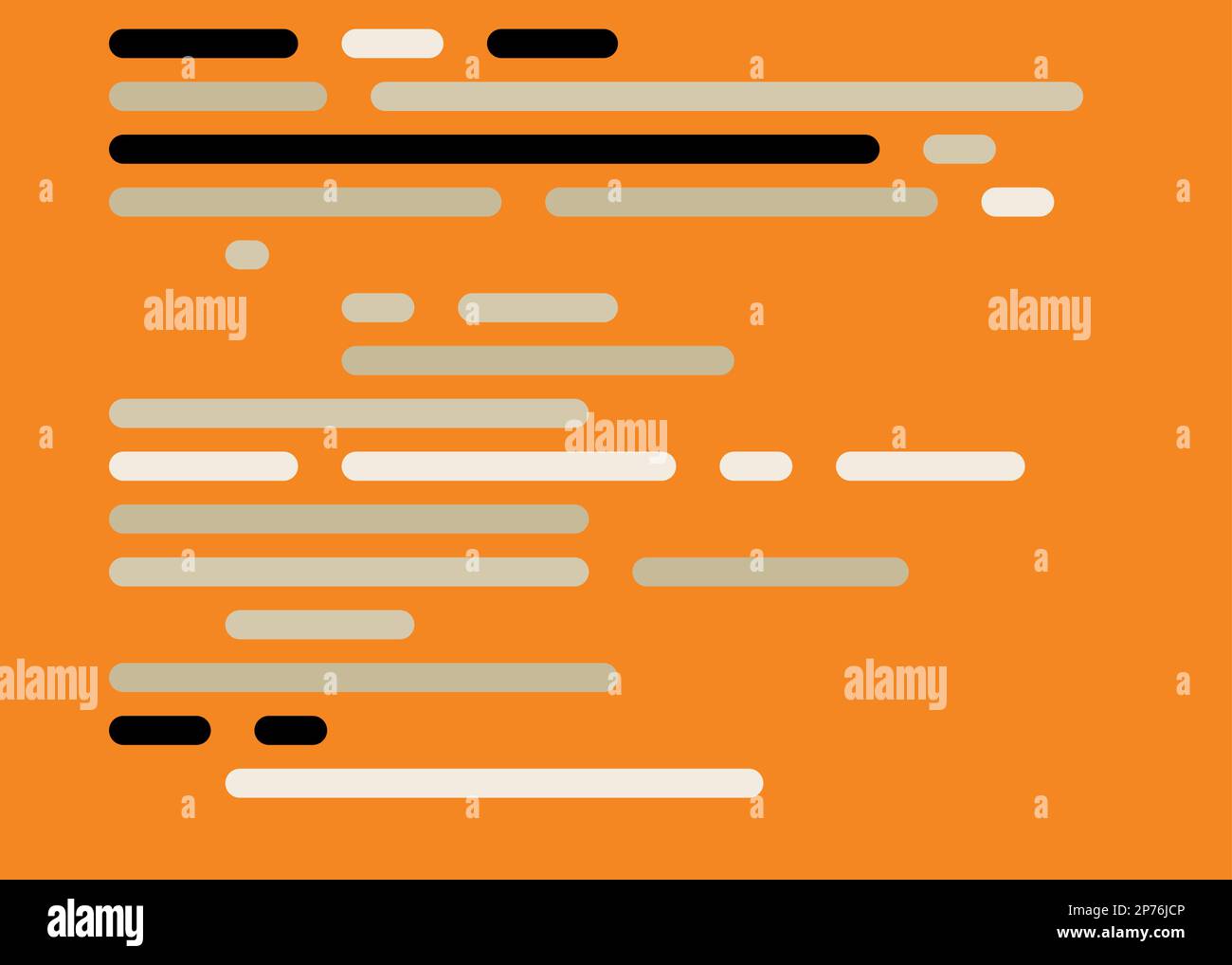 Cartoon coding simulated lines vector illustration Stock Vector Image ...