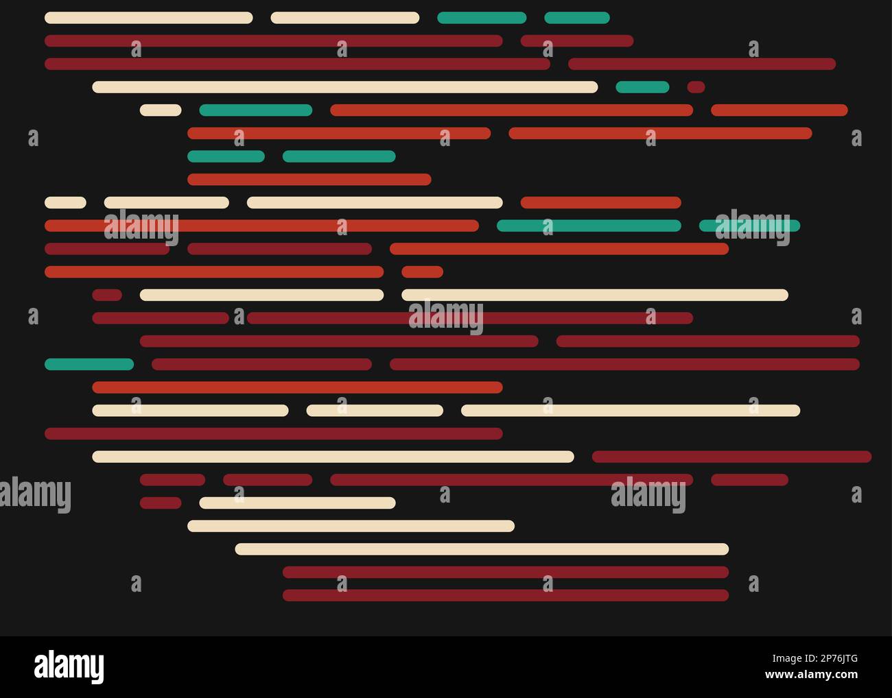 Cartoon coding simulated lines vector illustration Stock Vector Image ...