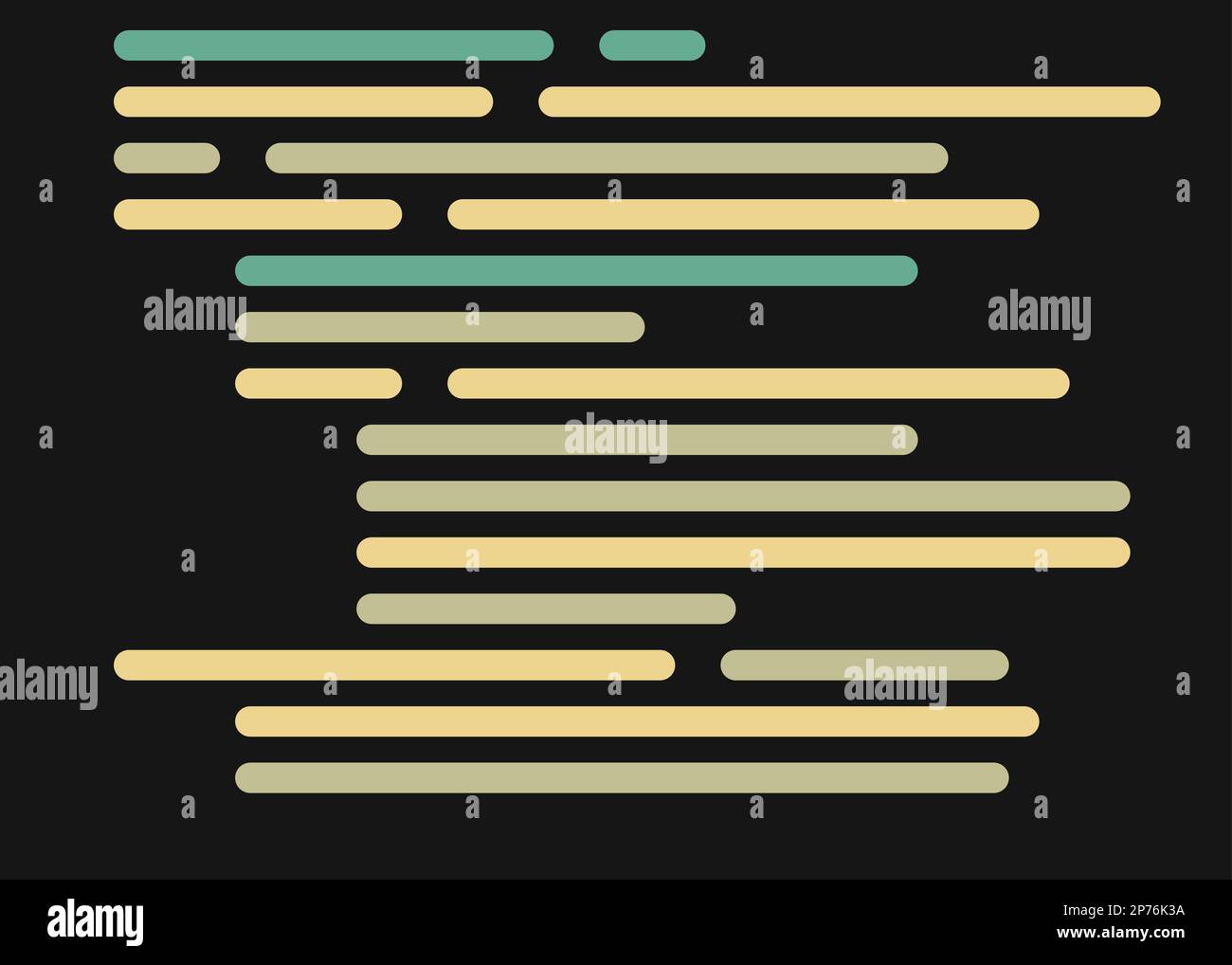 Cartoon coding simulated lines vector illustration Stock Vector Image ...