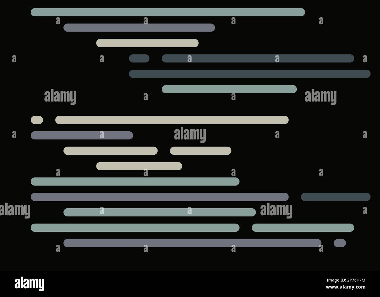 Cartoon coding simulated lines vector illustration Stock Vector Image ...