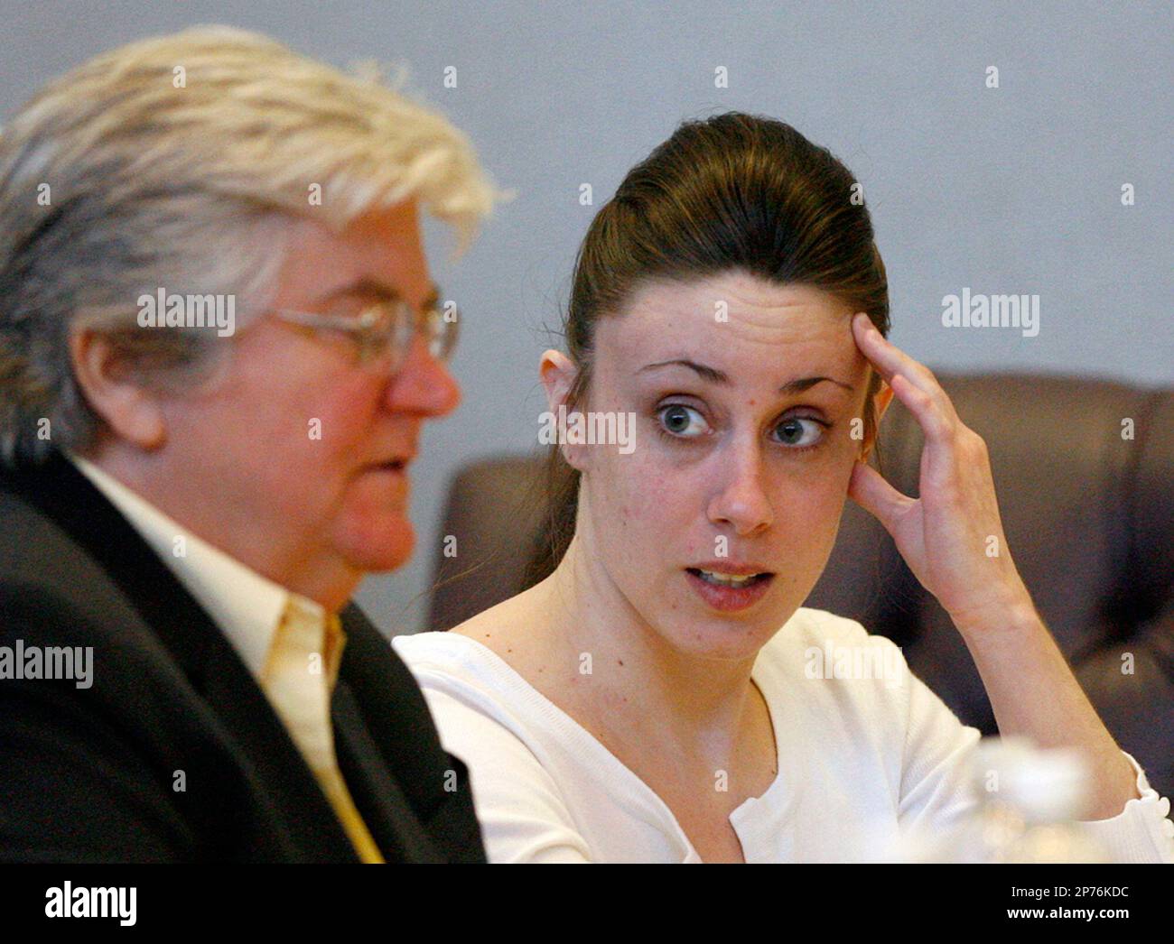 Casey Anthony, right, appears with Ann Finnell of her defense team ...