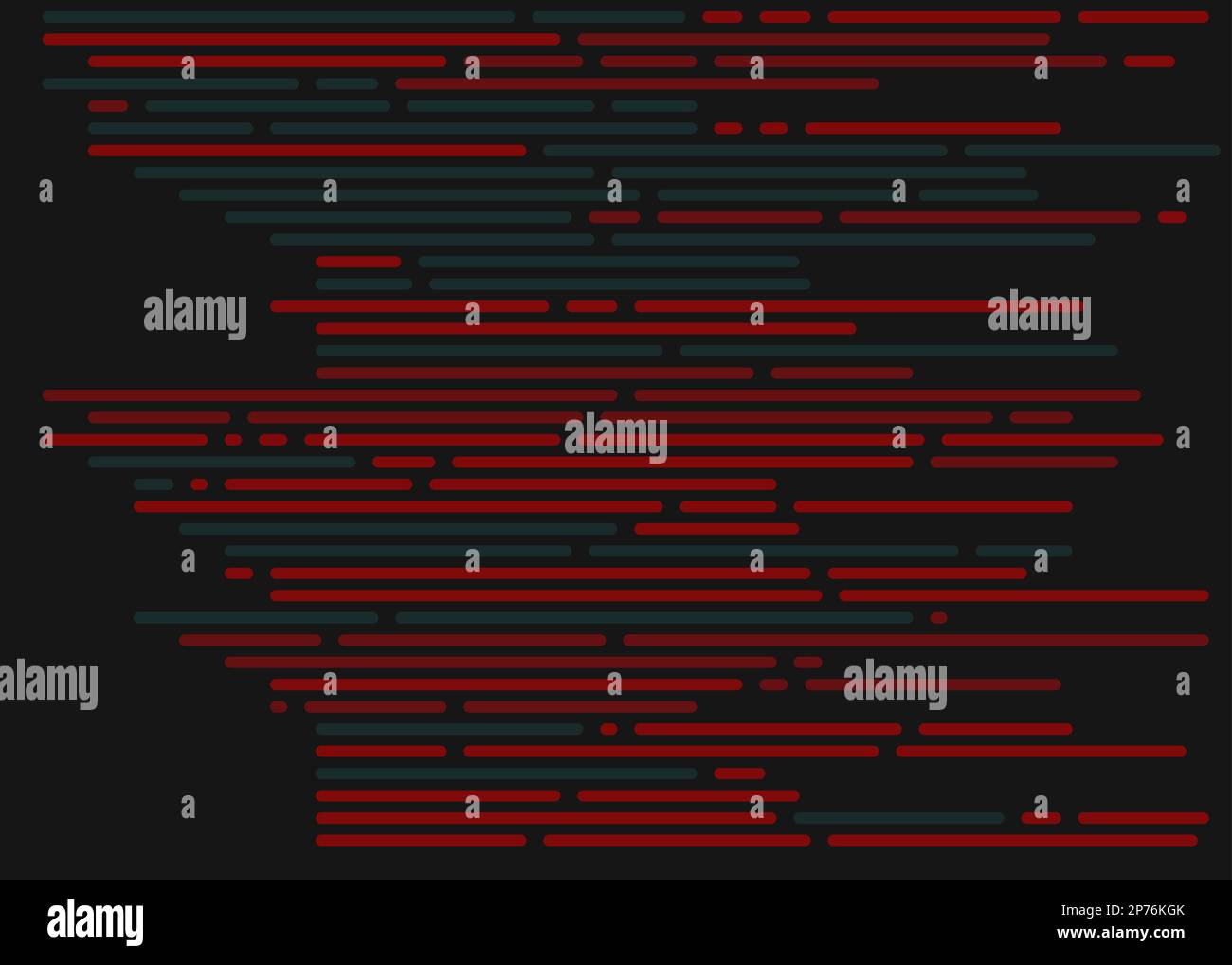 Cartoon coding simulated lines vector illustration Stock Vector Image ...