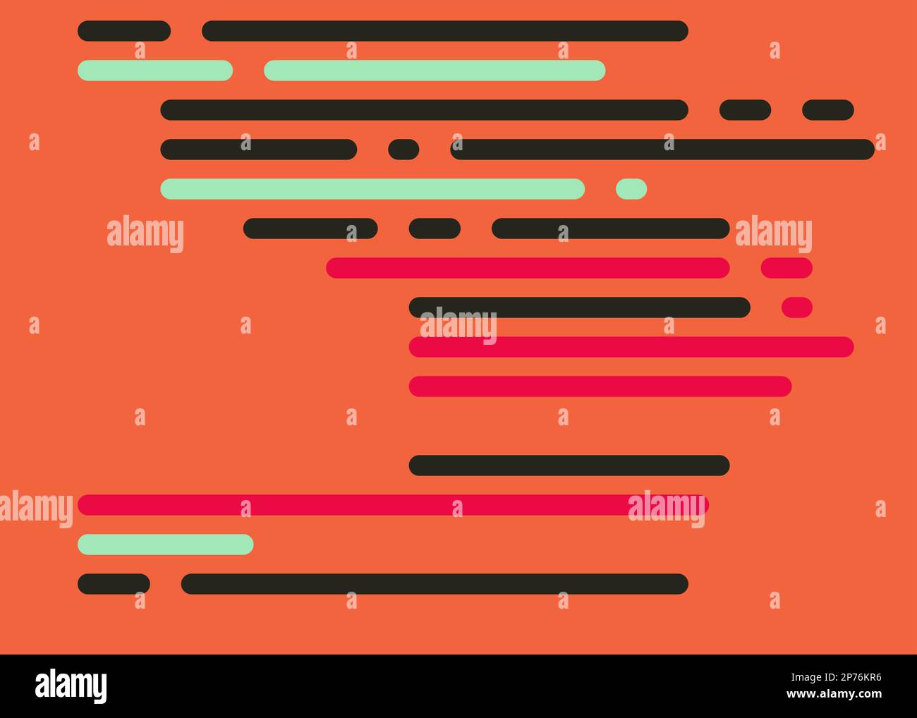 Cartoon coding simulated lines vector illustration Stock Vector Image ...