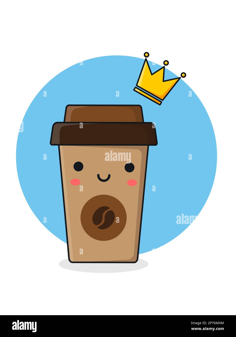 Cute cartoon character coffee cup. Vector illustration Stock Vector ...