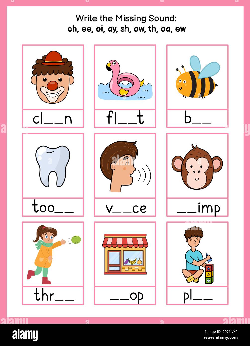 Write the missing sounds phonics worksheet. Choose the correct spelling ... Write the missing sounds phonics worksheet. Choose the correct spelling ...