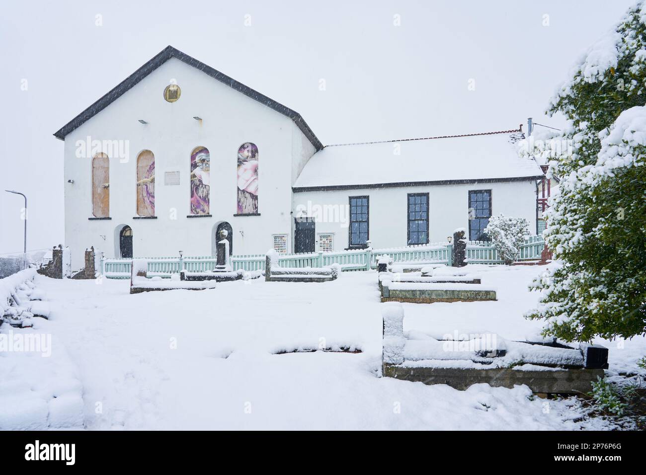 The Acapela music venue and recording studio after heavy snow in March ...