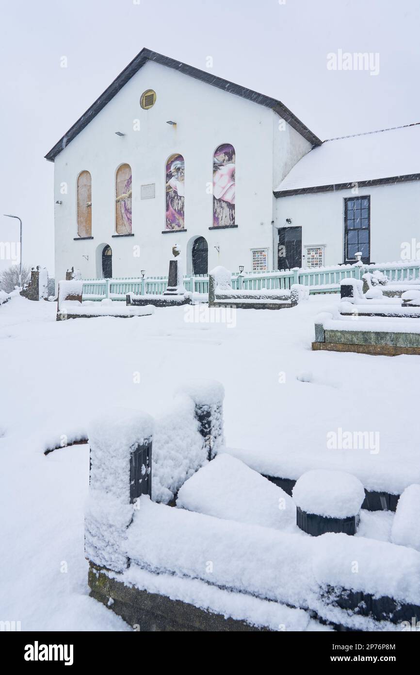 The Acapela music venue and recording studio after heavy snow in March ...