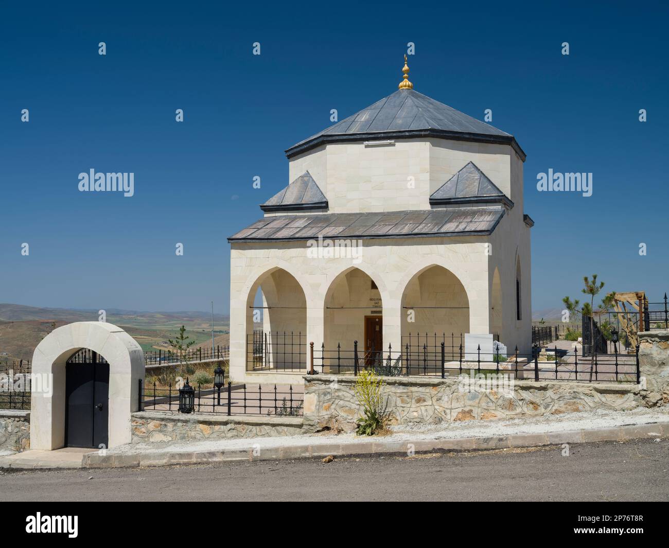 Bayburt, Turkey. 29 June 2021. Abdulvahap veteran mausoleum. Bayburt ...