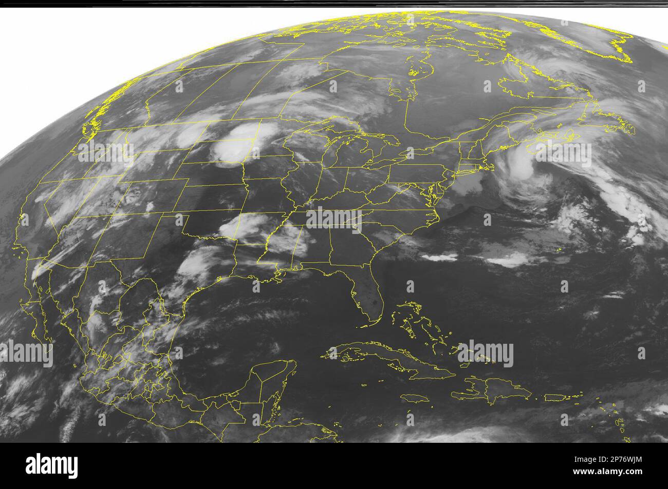 This NOAA satellite image taken Monday, May 9, 2011 at 1:45 a.m. EDT ...