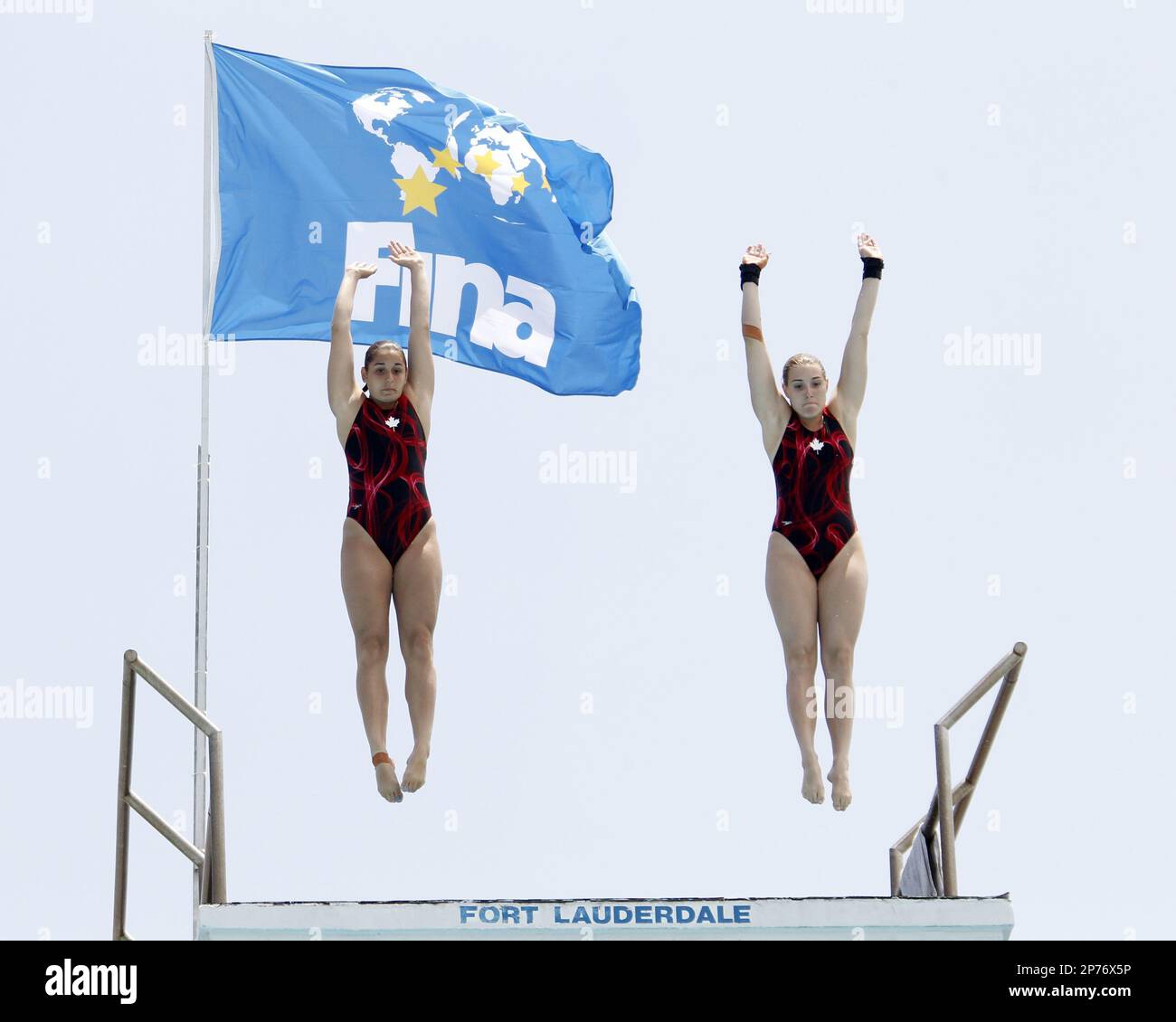 The Canadian women's dive team wins at the AT&T USA Diving Grand Prix ...