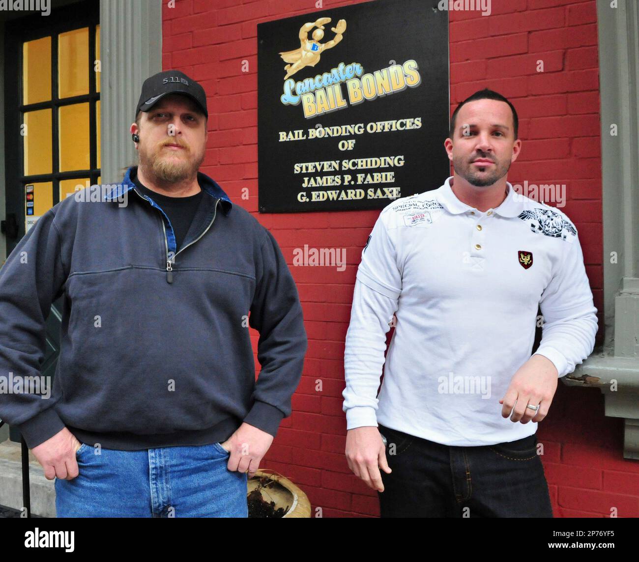 Harry Drennen, left, and James Fabie pose outside their office in ...