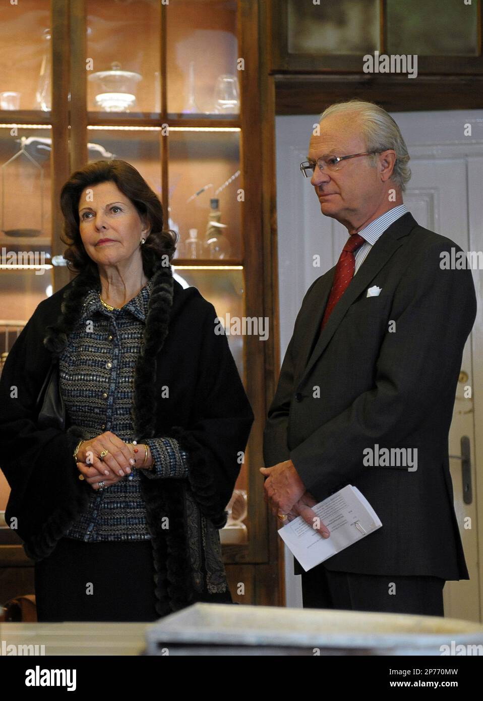 Queen Silvia and King Carl XVI Gustaf of Sweden visit Warsaw's Maria ...