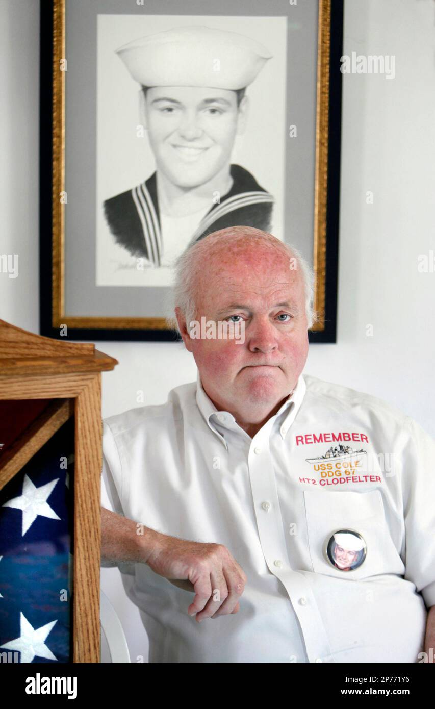 John Clodfelter, father of HT2 Kenneth Clodfelter, who was among the 17 ...