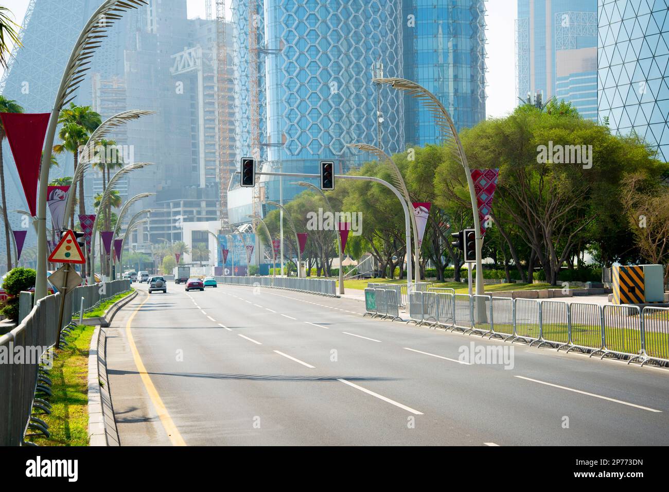 Al Corniche Street - Doha - Qatar Stock Photo - Alamy