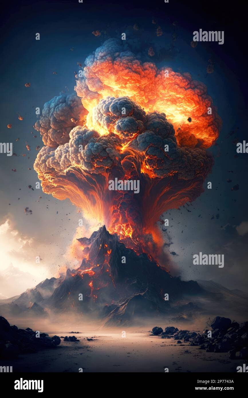 Lightning and volcanic eruption hi-res stock photography and images - Alamy