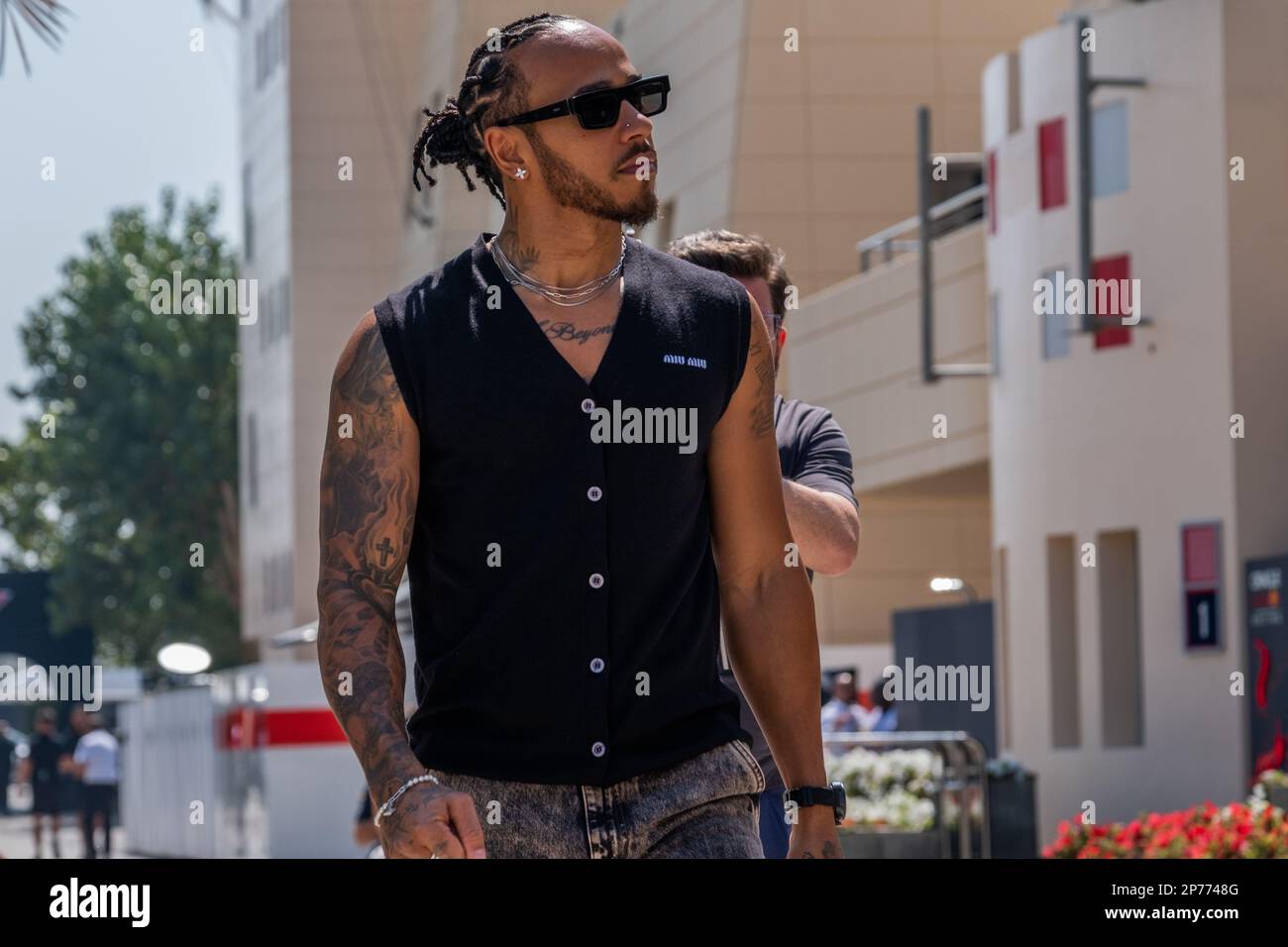 MANAMA, BAHRAIN, Sakhir circuit, 3. March 2023: #44, Lewis HAMILTON ...