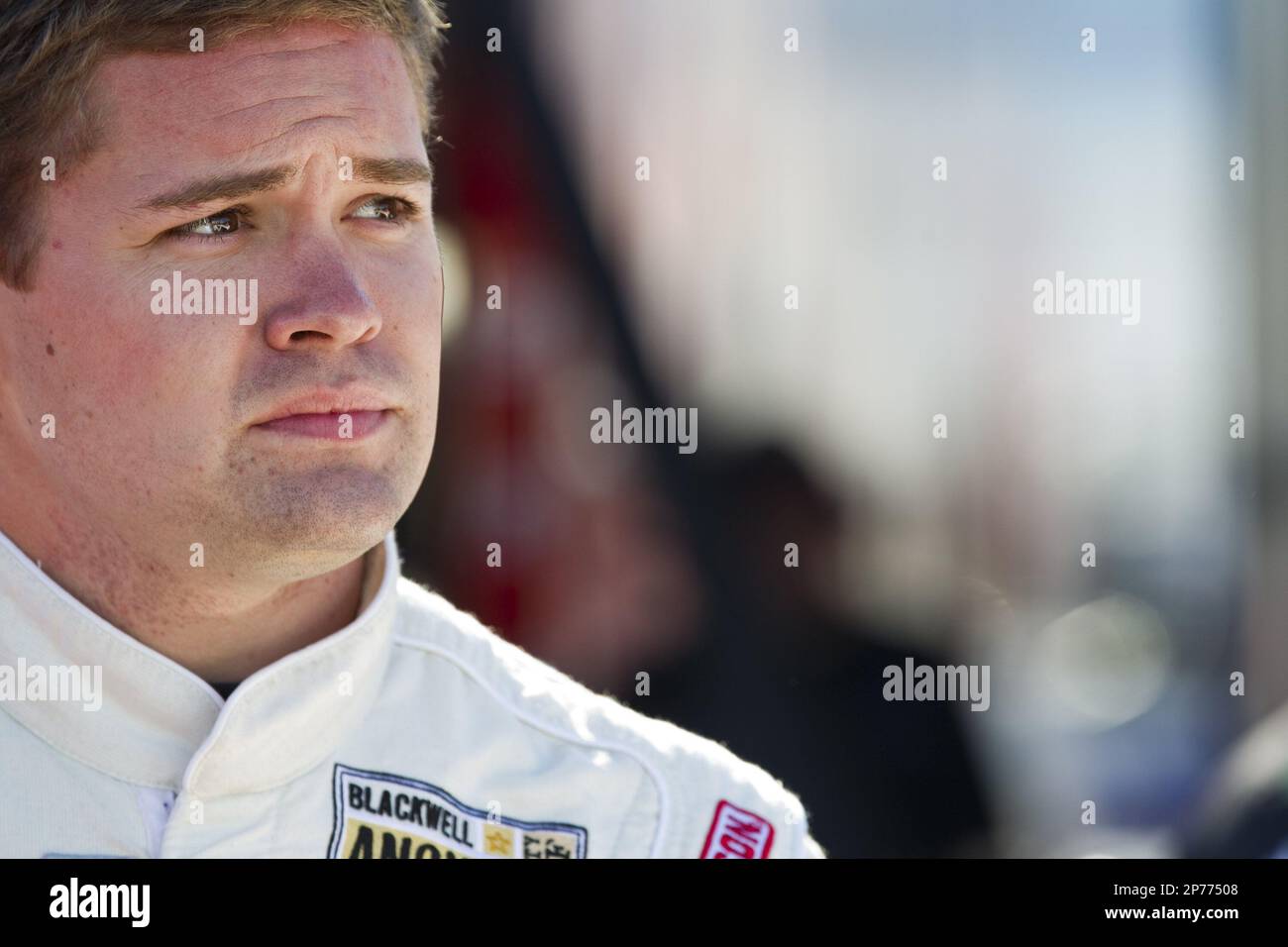 RICHMOND, VA - APR 29, 2011: Ricky Stenhouse, Jr. (6) prepares himself ...