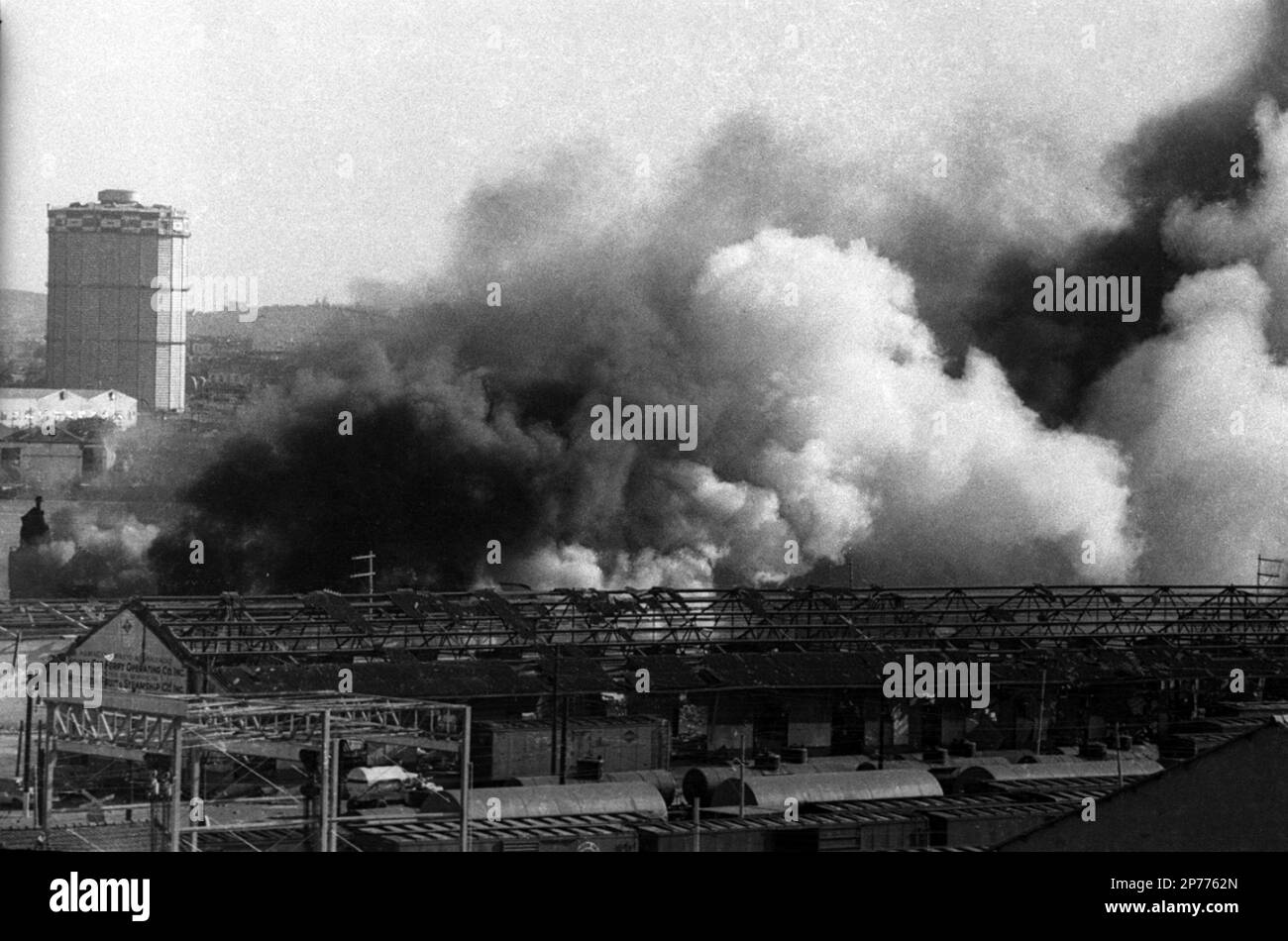 An overview of the area where the French vessel La Coubre exploded at ...