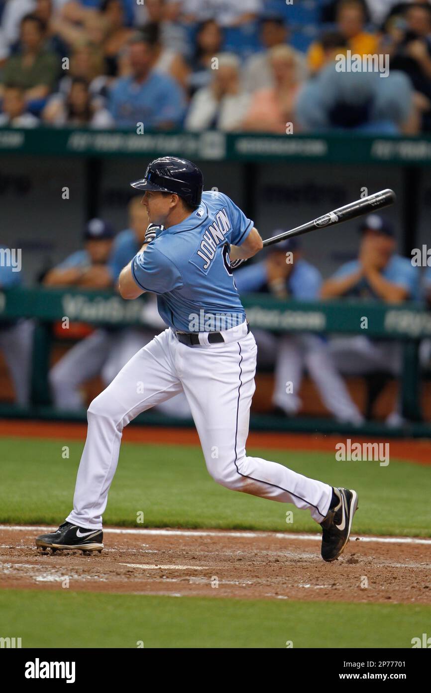 Tampa Bay Rays Elliot Johnson plays in a game against the Baltimore ...